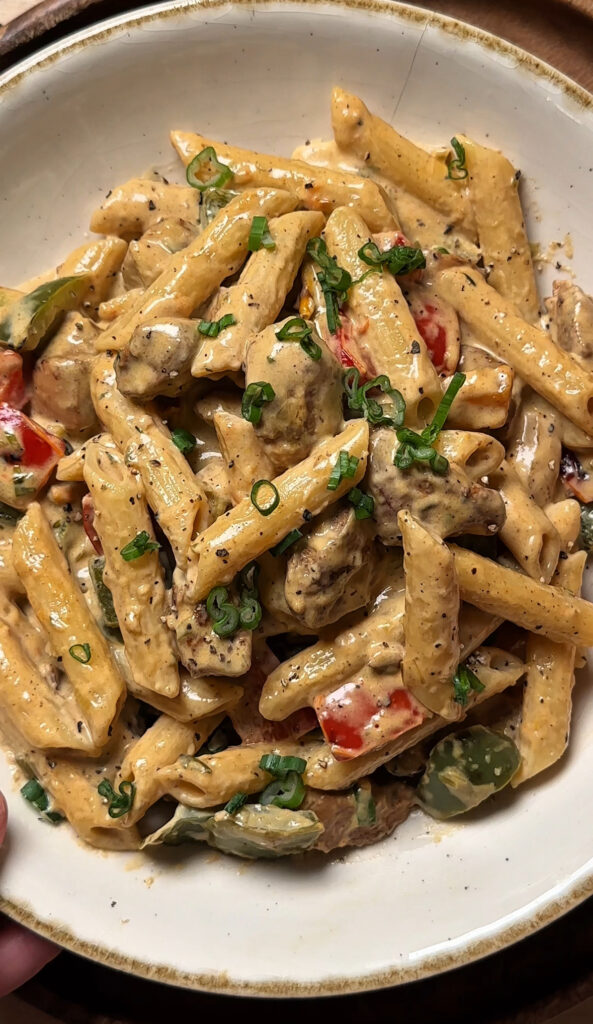 Jerk Chicken Pasta (Rasta pasta) - Nutrient Matters